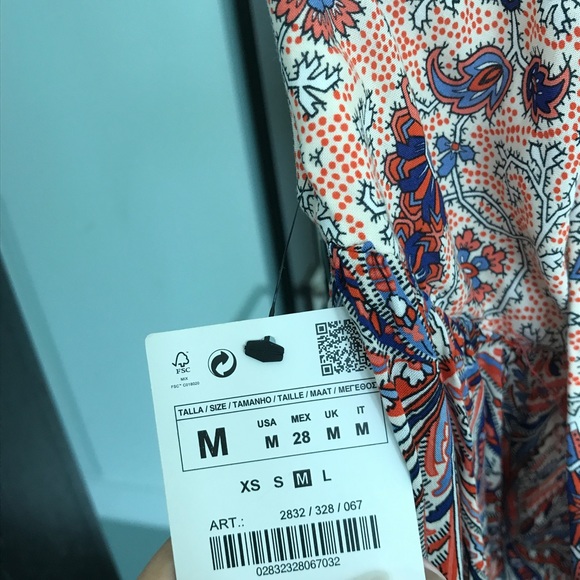 Zara | Dresses | Nwt Zara Pattern Dress | Poshmark